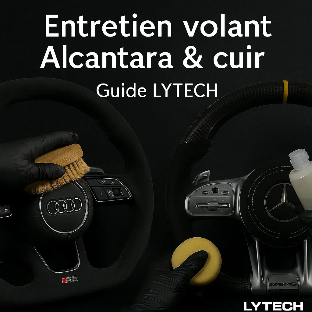 Entretien volant Alcantara ou cuir : guide complet LYTECH